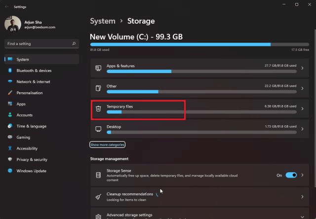 Windows 11 Cleanup Quickly Delete Temp Files On Windows 11 PC